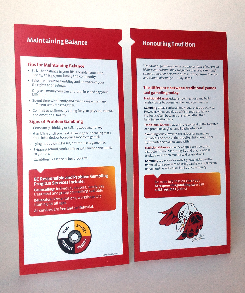BC Responsible and Problem Gambling Program – RPGP | Rack Cards ...