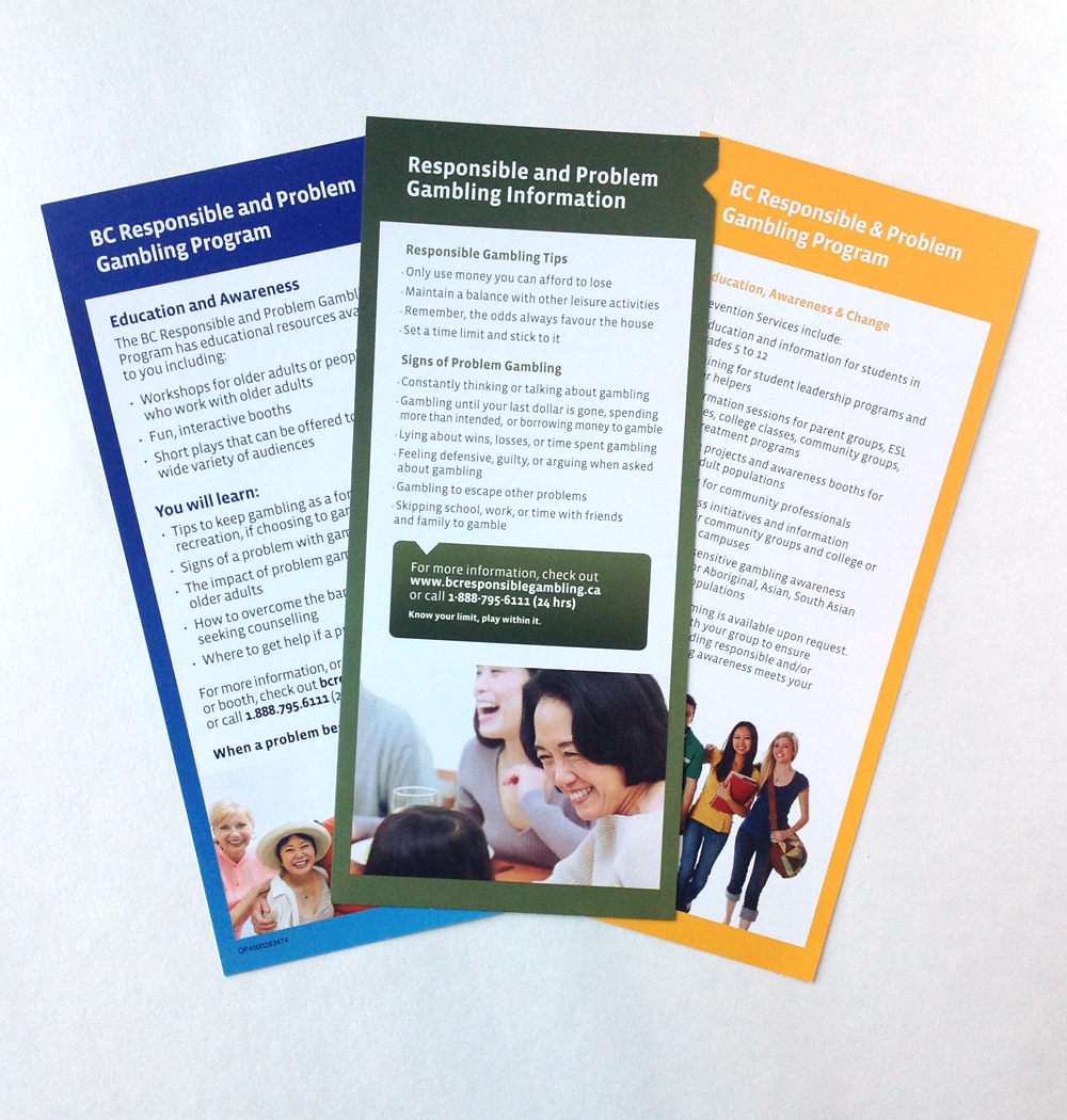 BC Responsible and Problem Gambling Program – RPGP | Rack Cards ...