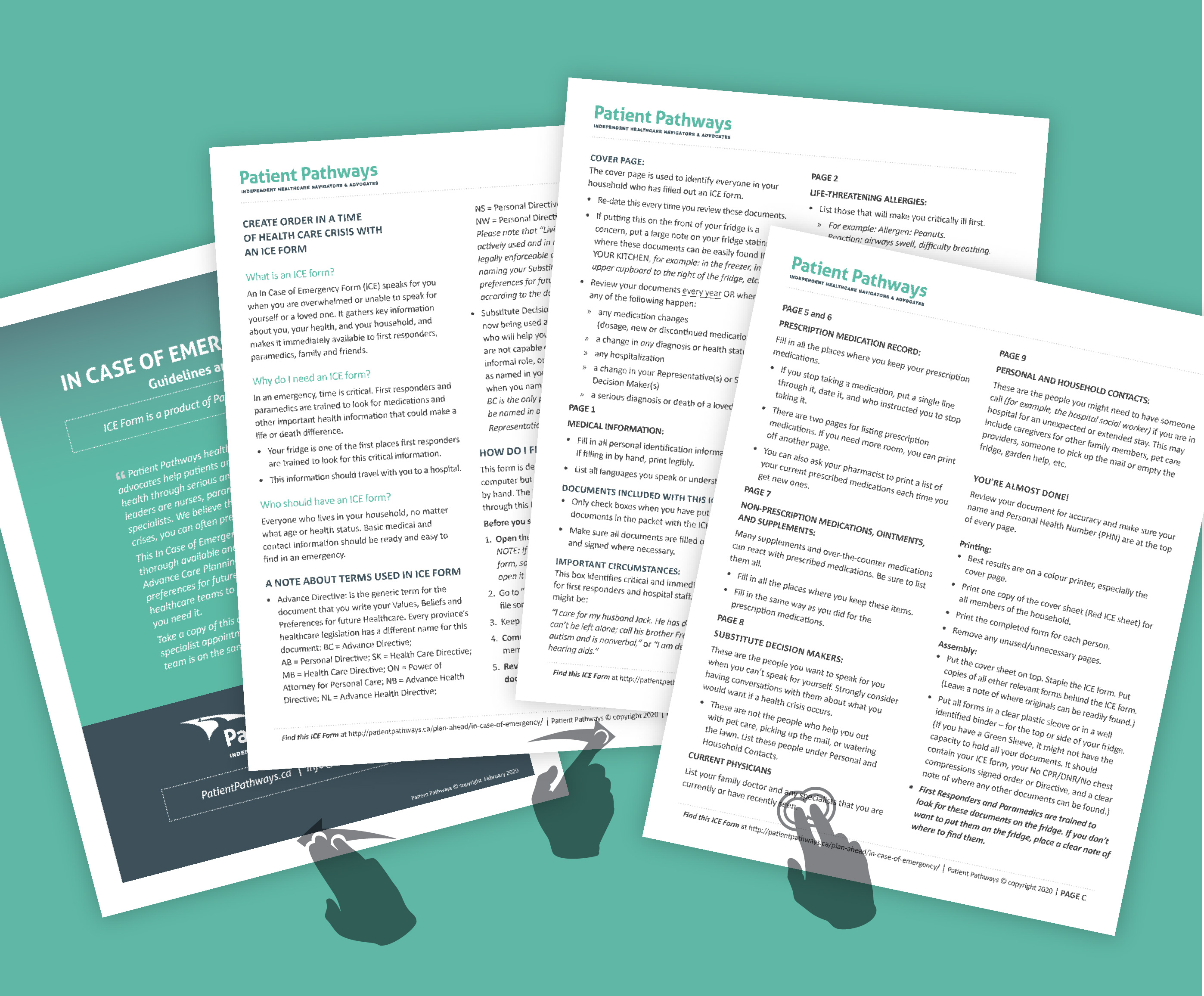 Patient Pathways | ICE Forms 2020– with text input fields | Graphic ...